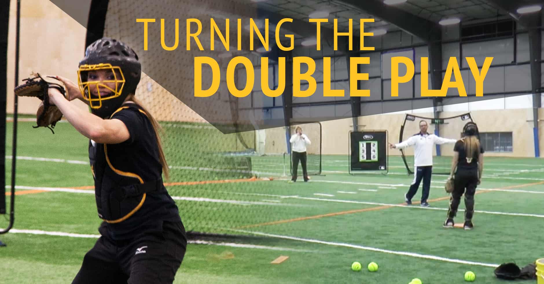 Catching: Turning the double play - The Art of Coaching Softball