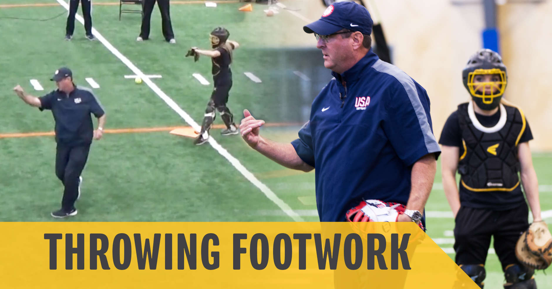 Catching: Throwing footwork - The Art of Coaching Softball