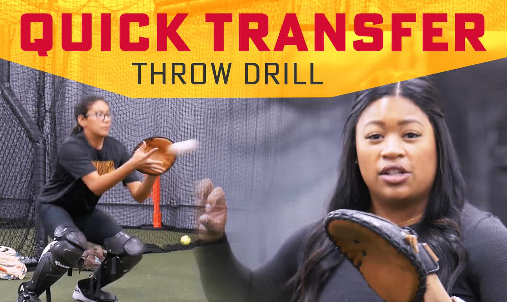 Quick transfer throw drill - The Art of Coaching Softball