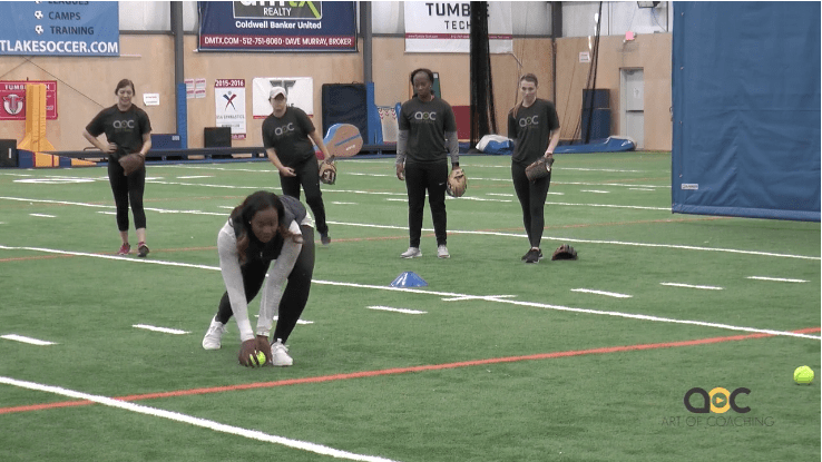 Fielding: Ground ball drill - The Art of Coaching Softball