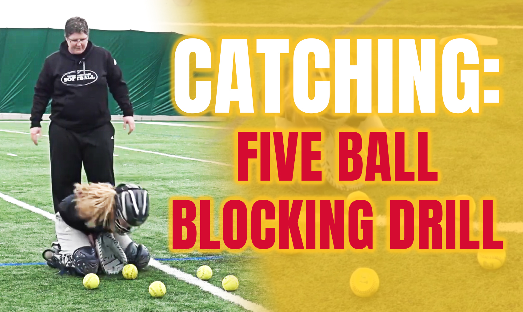 Catching: Five ball blocking drill - The Art of Coaching Softball