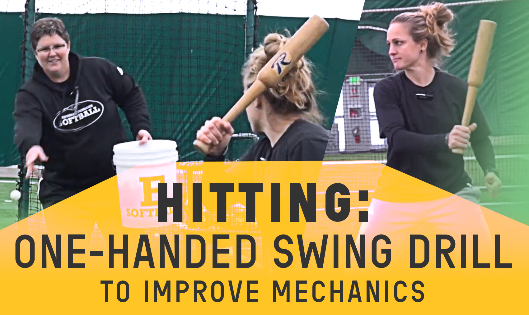 One-handed swinging drill - The Art of Coaching Softball