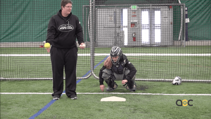 Catcher skills: Bunt coverage - The Art of Coaching Softball