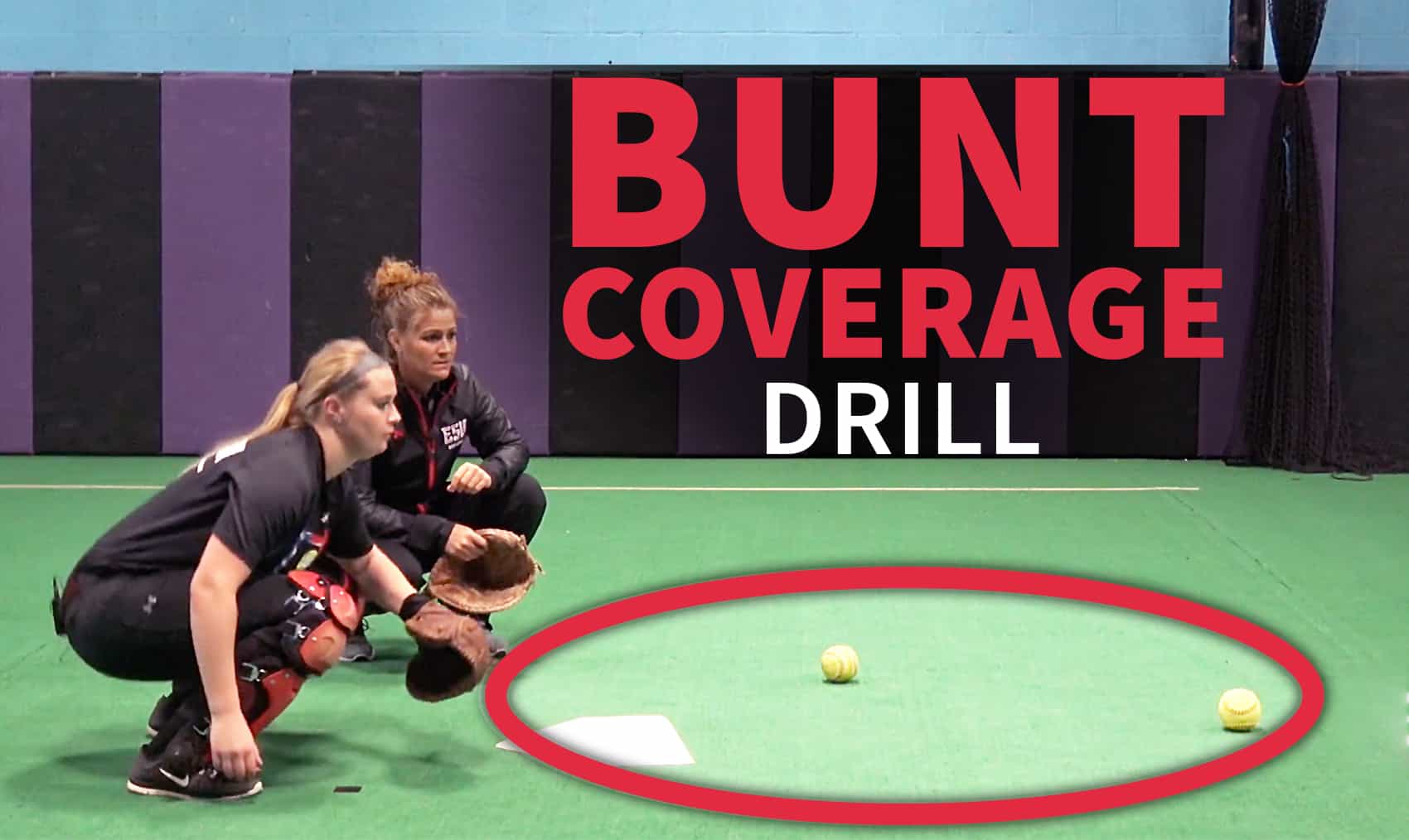 Catching: Bunt coverage drill - The Art of Coaching Softball