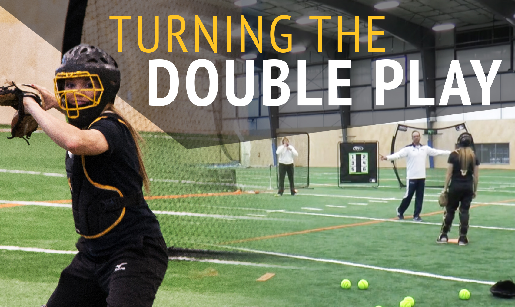 Catching: Turning the double play - The Art of Coaching Softball