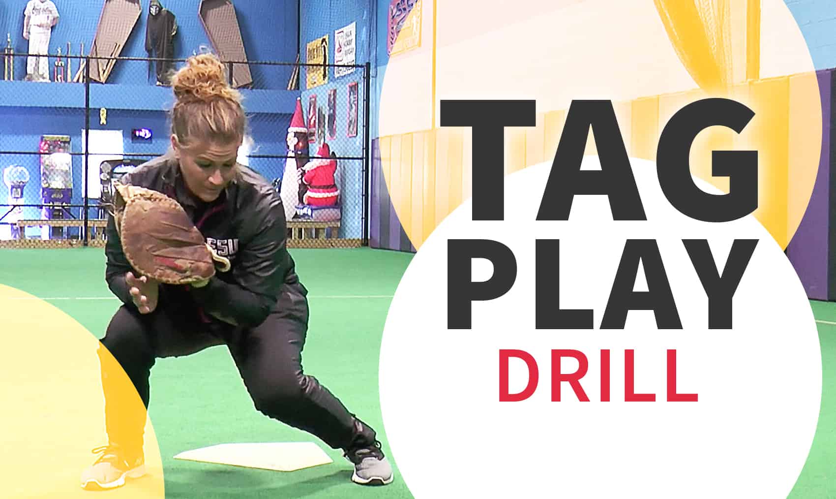 Catching: Tag play drill - The Art of Coaching Softball