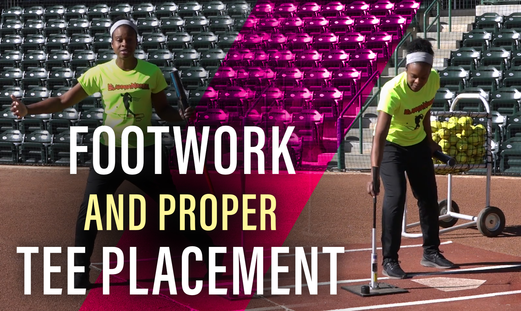 Footwork and proper tee placement - The Art of Coaching Softball