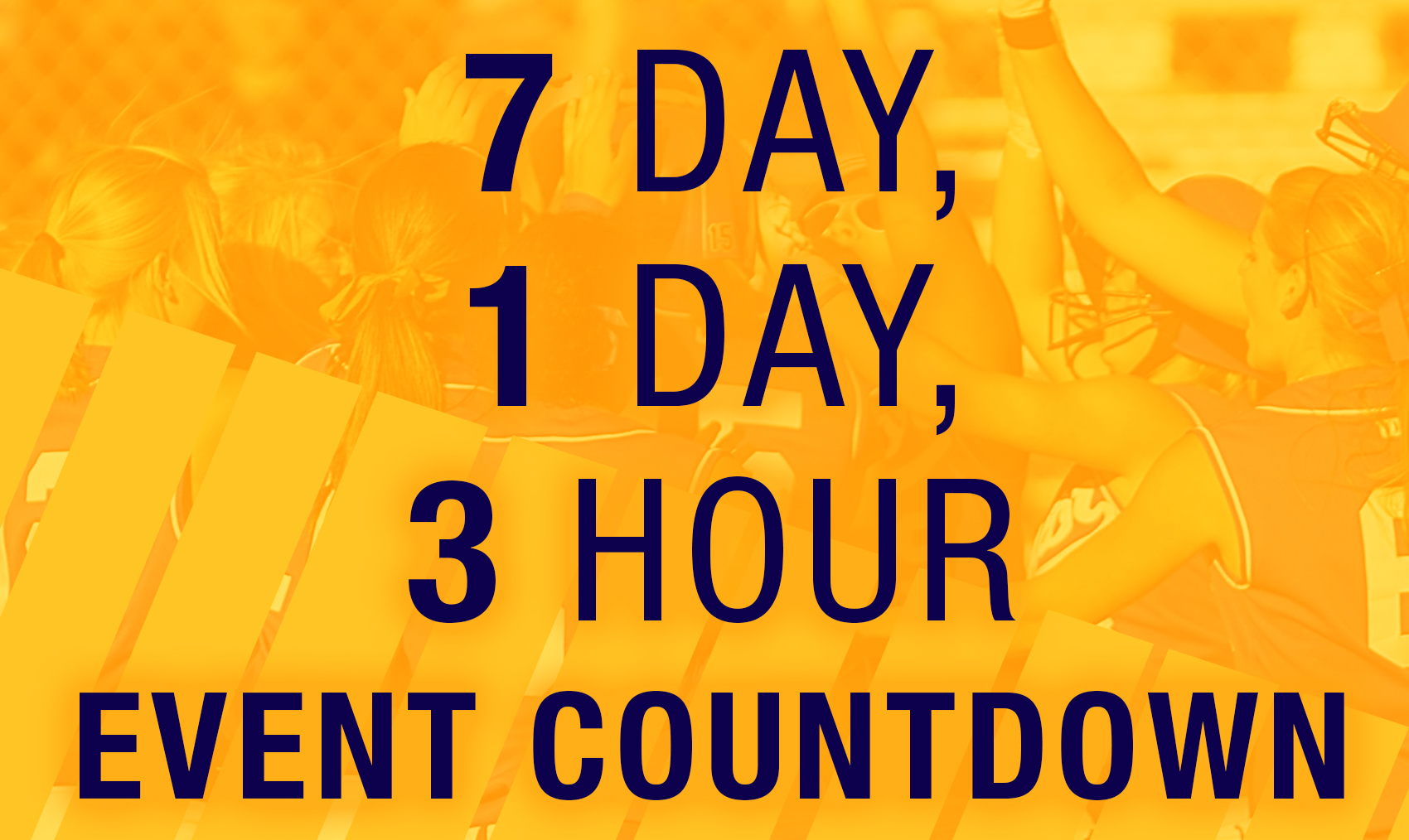 7 day, 1 day, 3 hour event countdown - The Art of Coaching Softball