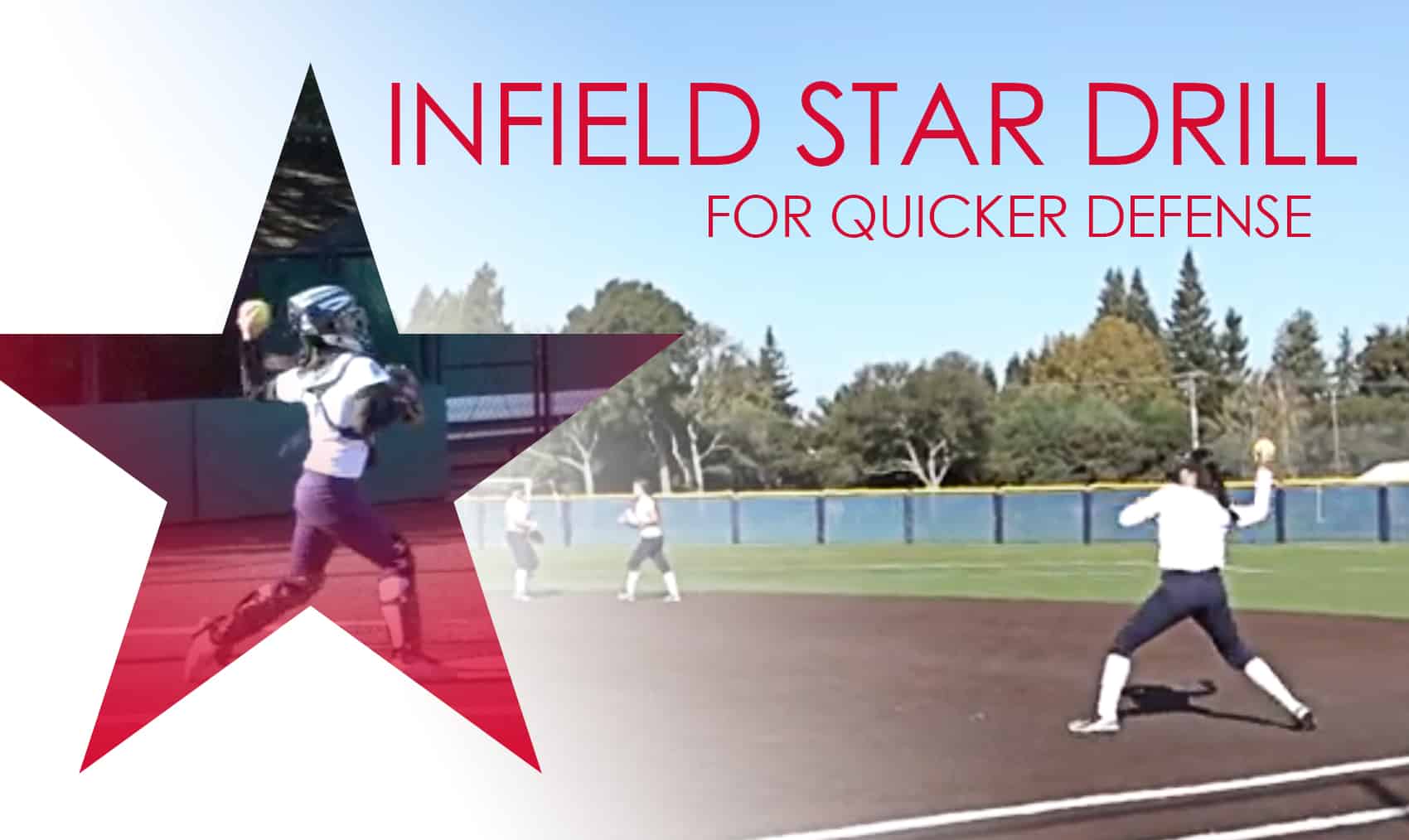 Infield star drill for quicker defense - The Art of Coaching Softball