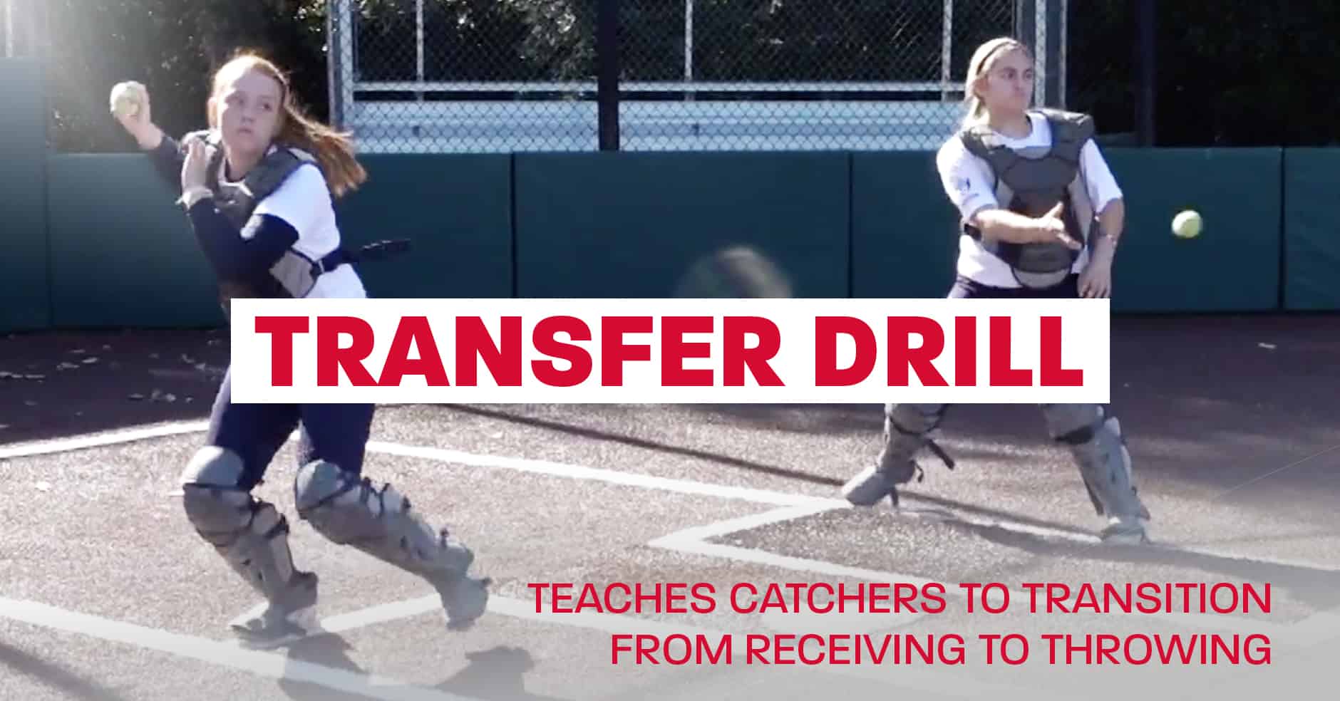Transfer drill teaches catchers to transition from receiving to ...