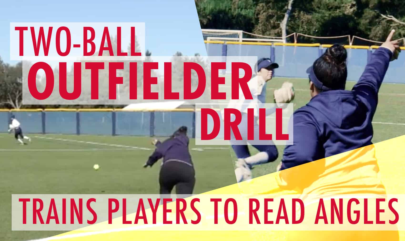Two-ball outfielder drill trains players to read angles - The Art of ...